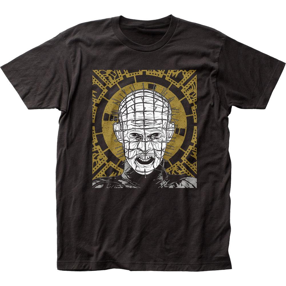 Hellraiser Pinhead Illustration Mens T Shirt Black – Vintage Style T Shirts